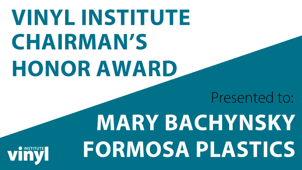Vinyl Institute Presents First-ever Chairman’s Honor Award to Longtime ...